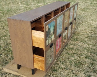 Vinyl Record Storage Cabinet Custom Music Furniture High-end ...