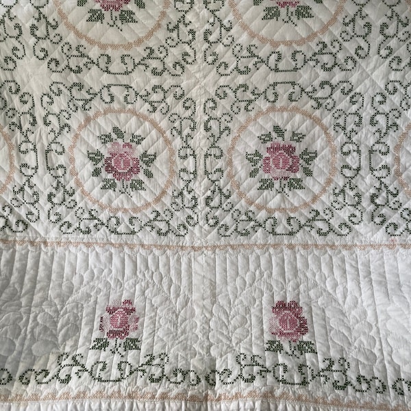 Embroidered Quilt - Etsy