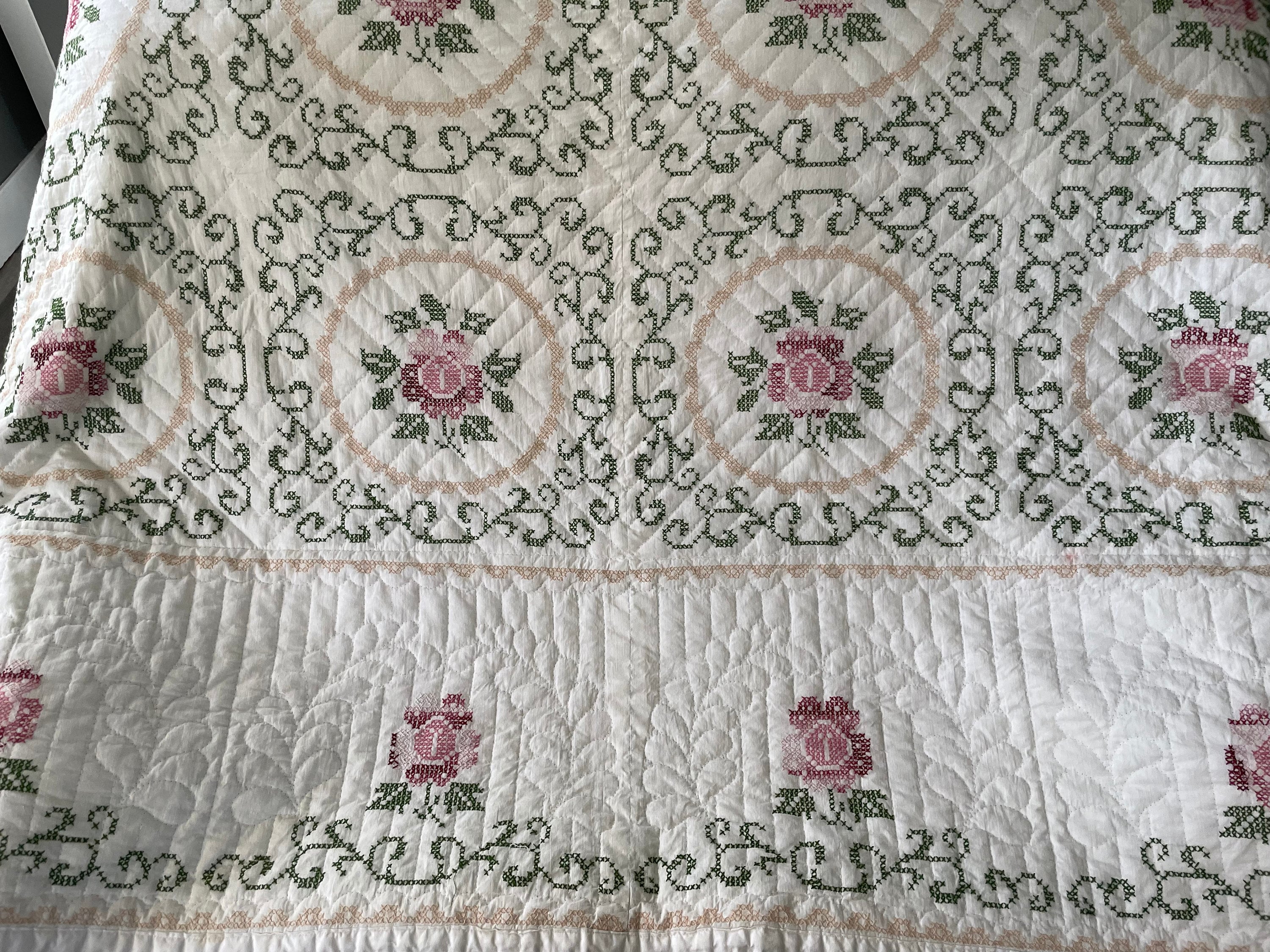 Handmade Embroidered Quilt - Etsy