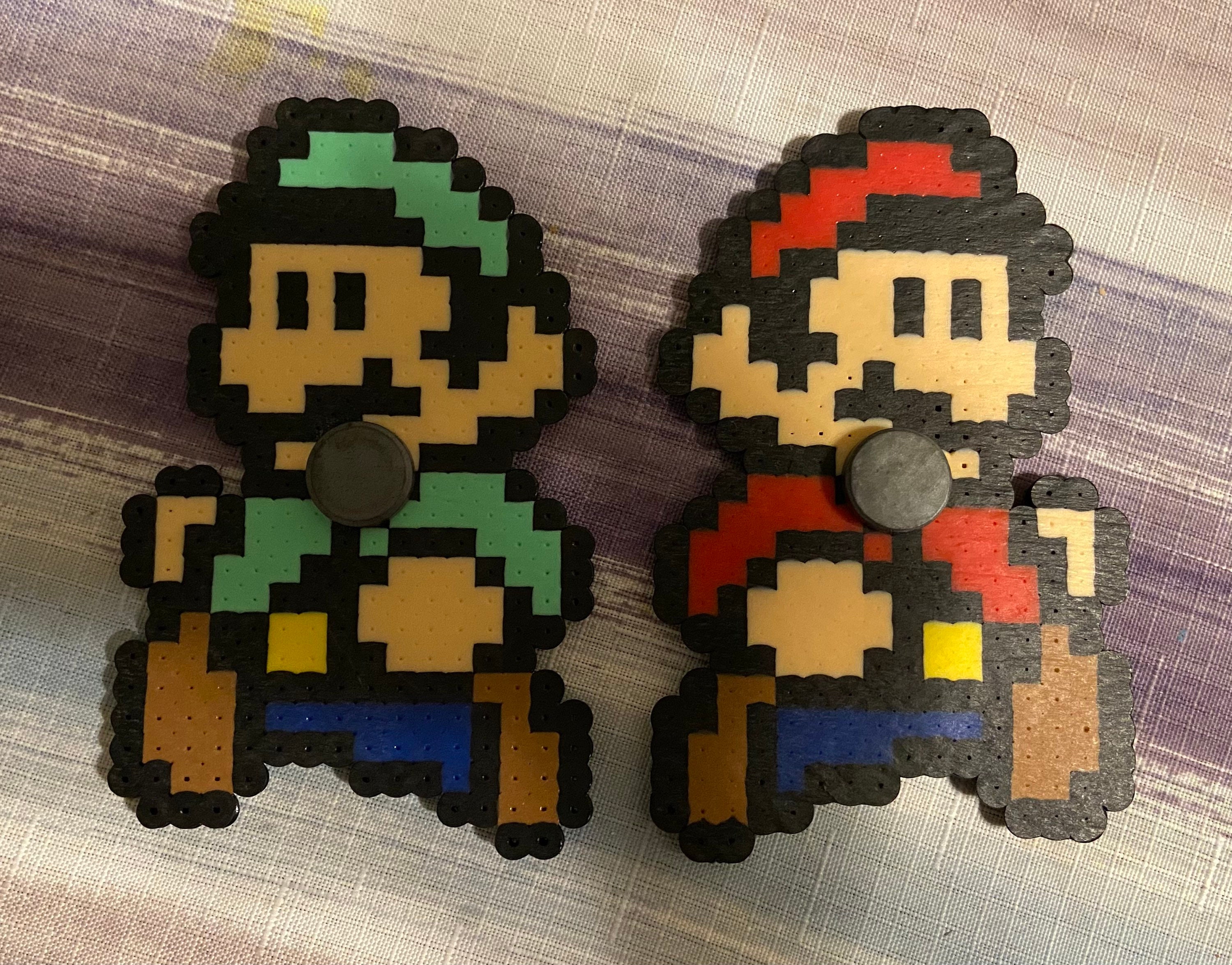 Super Mario Brothers Perler Bead Magnet - Etsy