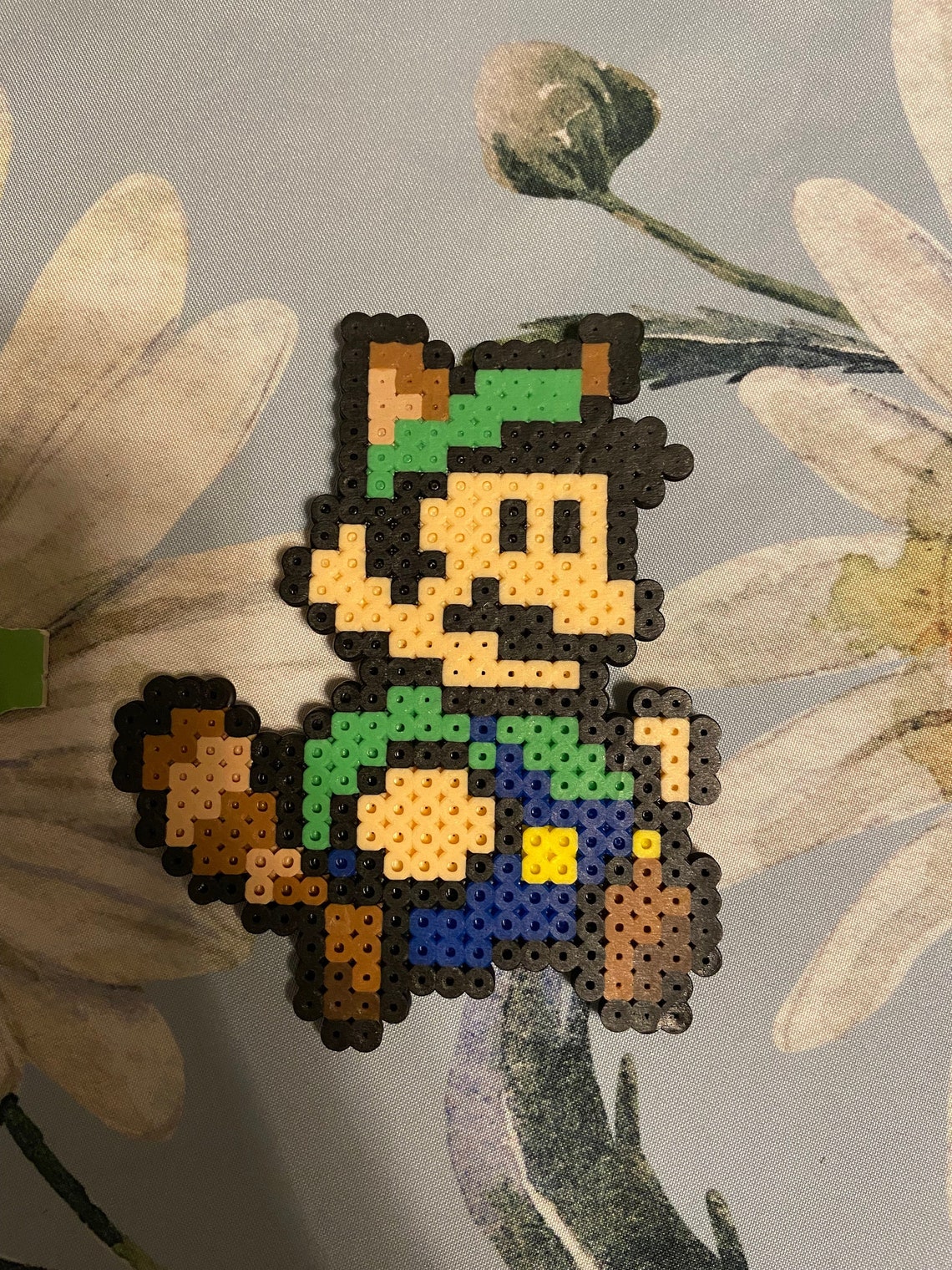 Super Mario Brothers Raccoon Mario Perler Bead Magnet - Etsy