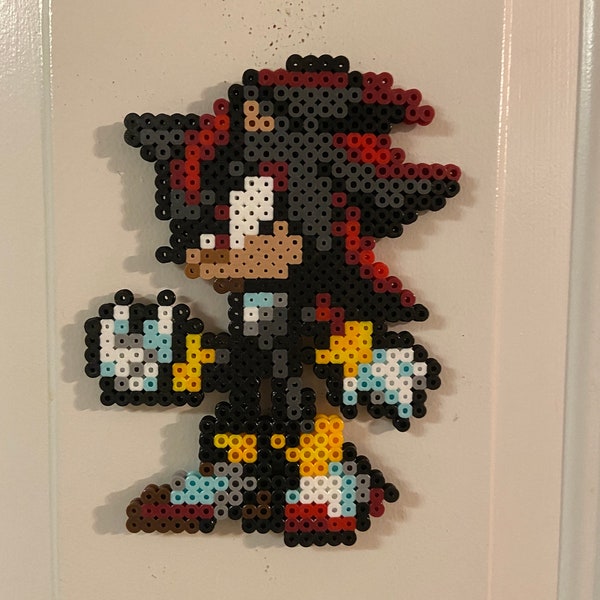 Shadow the Hedgehog Perler Bead - Etsy