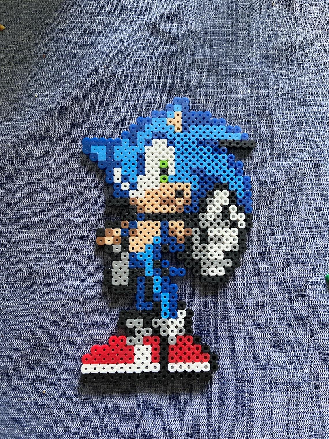 Sonic the Hedgehog Perler Bead Design - Etsy