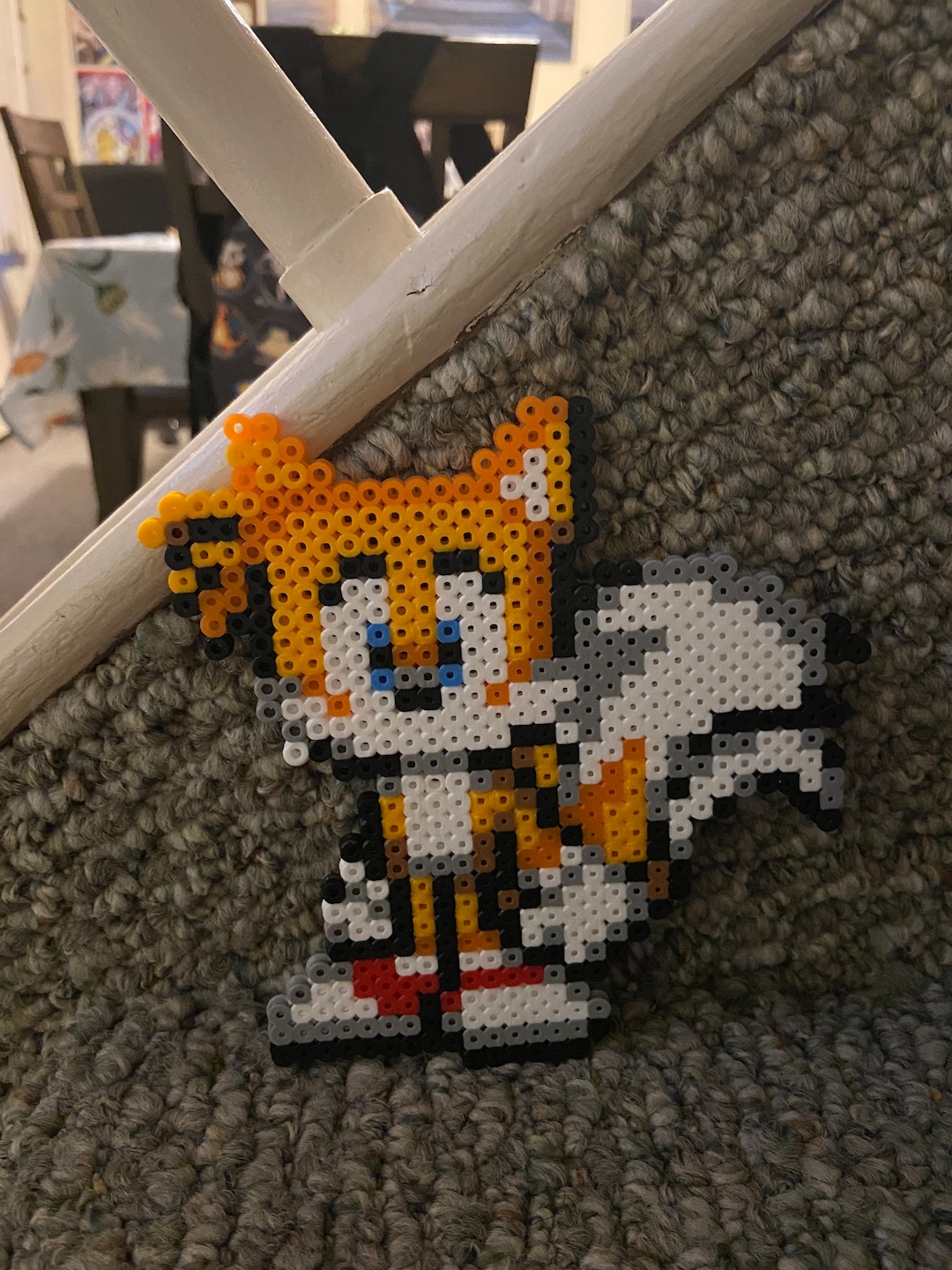 Sonic the Hedgehog Tails Perler Bead Magnet - Etsy