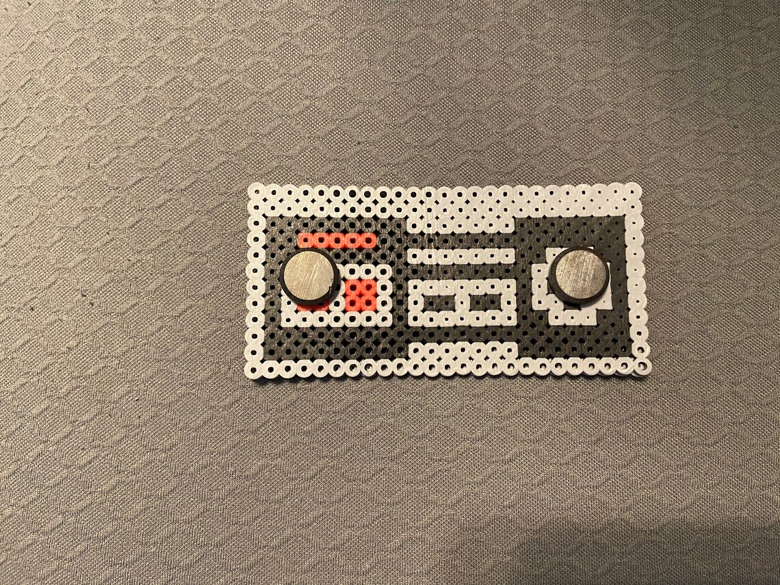 Nintendo NES Classic Controller Perler Bead Magnet - Etsy