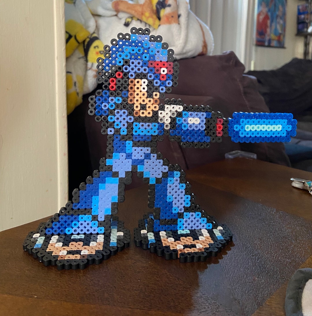Megaman X Perler Bead Stand - Etsy