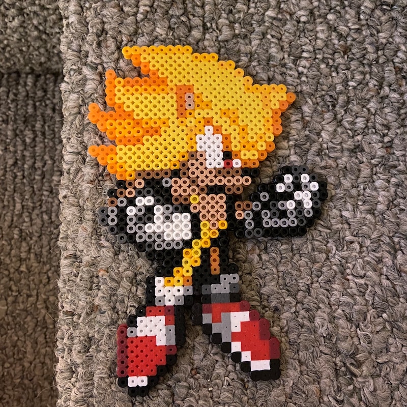 Sonic Perler Bead Pattern - Etsy