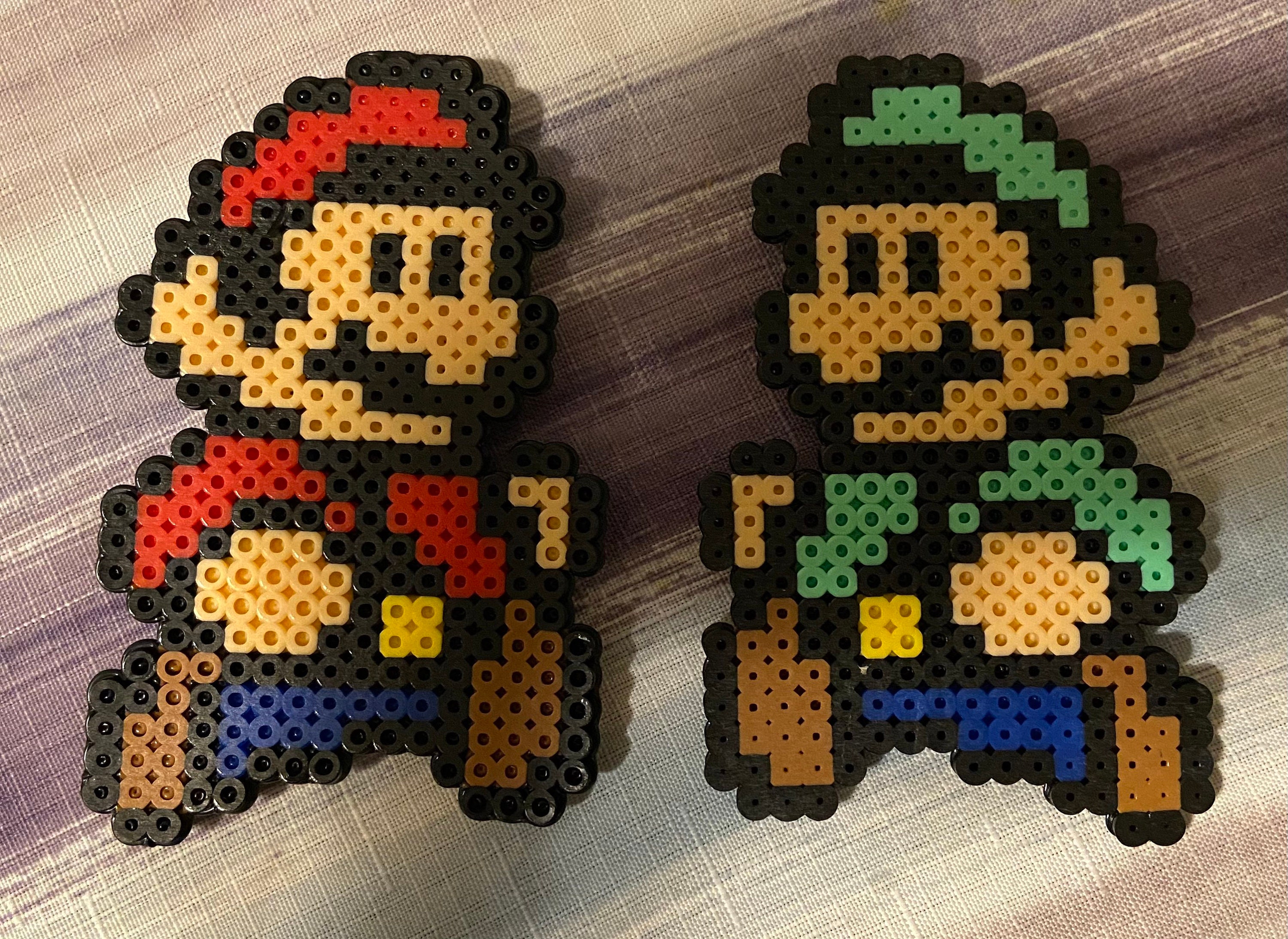Super Mario Brothers Perler Bead Magnet - Etsy