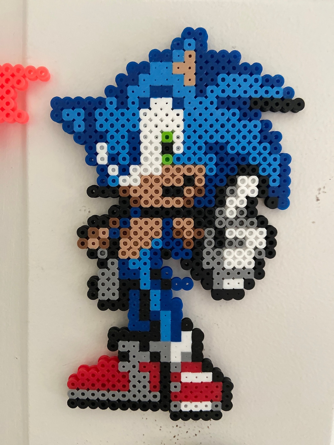Sonic the Hedgehog Perler Bead Design - Etsy