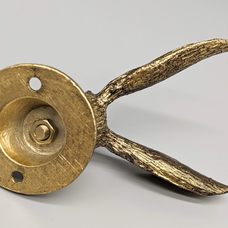 Distressed Gold Bunny Metal Wall Hook, 6 X 8 Cm Key Rack Hanger Hook ...