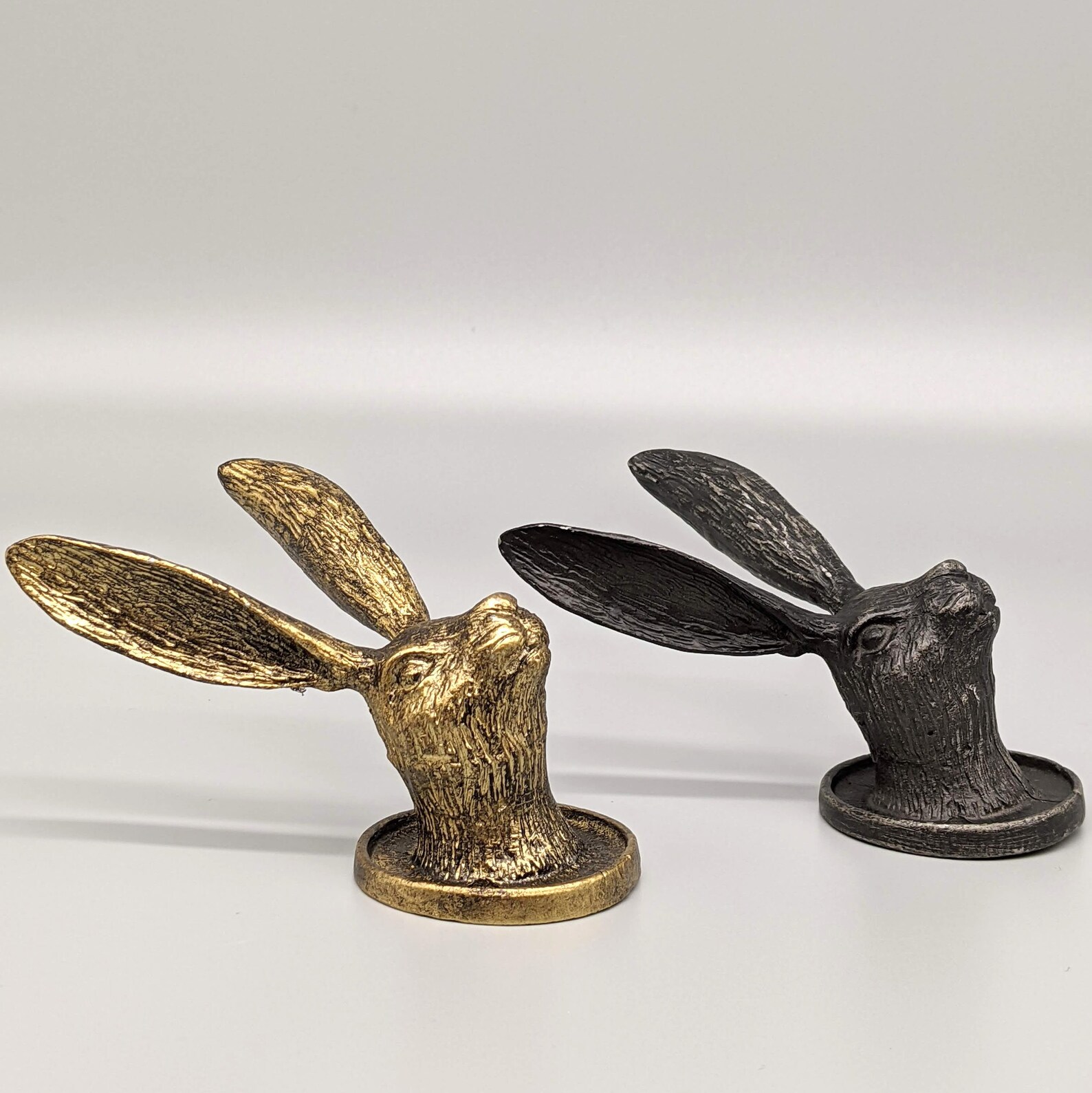 Distressed Gold Bunny Metal Wall Hook, 6 X 8 Cm Key Rack Hanger Hook ...