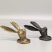 Distressed Gold Bunny Metal Wall Hook, 6 X 8 Cm Key Rack Hanger Hook ...