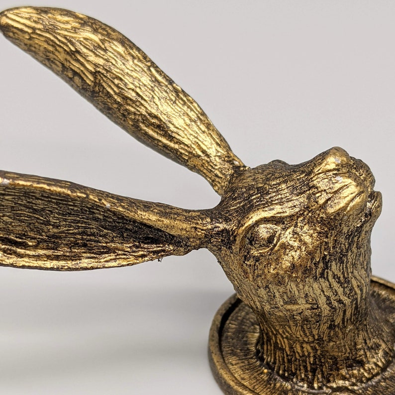 Distressed Gold Bunny Metal Wall Hook, 6 X 8 Cm Key Rack Hanger Hook ...