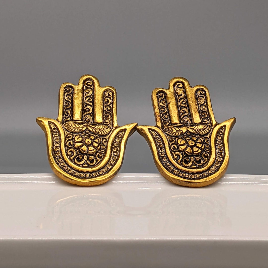 Distressed Golden Hand Metal Knob | Cabinet Handle | Metal Handle ...