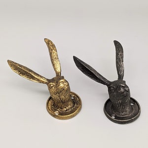 Distressed Gold Bunny Metal Wall Hook, 6 X 8 Cm Key Rack Hanger Hook ...