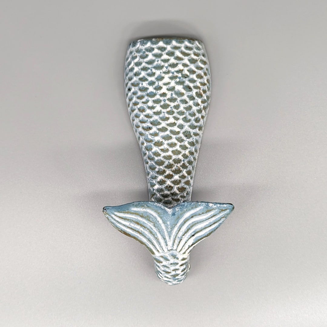 Blue Mermaid Tail Metal Wall Hook, 5 X 17.5cm | Key Rack Hanger | Hook ...