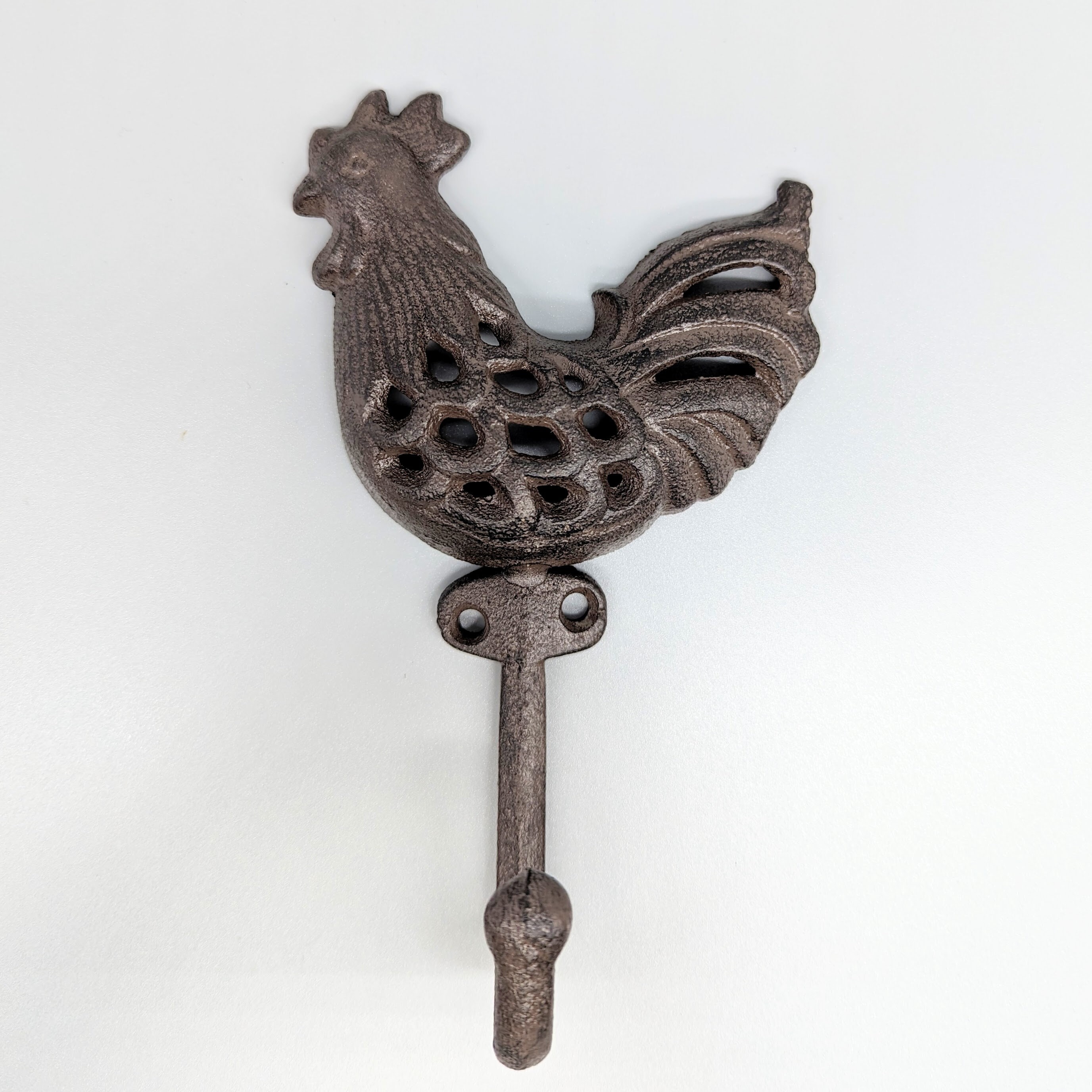 Cast Iron Farm Animal Wall Hook | Cow Sheep Rooster Key Hanger ...