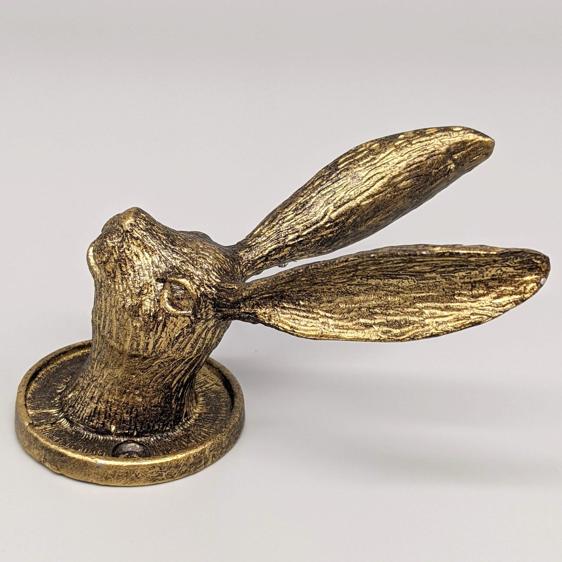 Distressed Gold Bunny Metal Wall Hook, 6 X 8 Cm Key Rack Hanger Hook ...