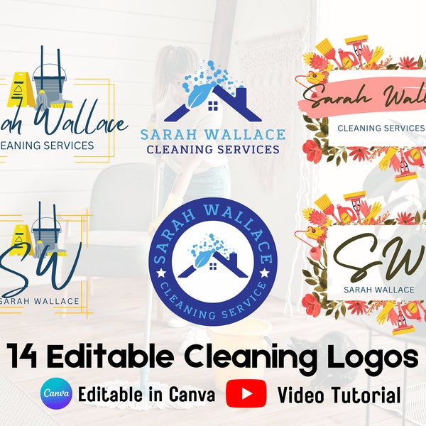 Cleaning Lady Logo - Etsy