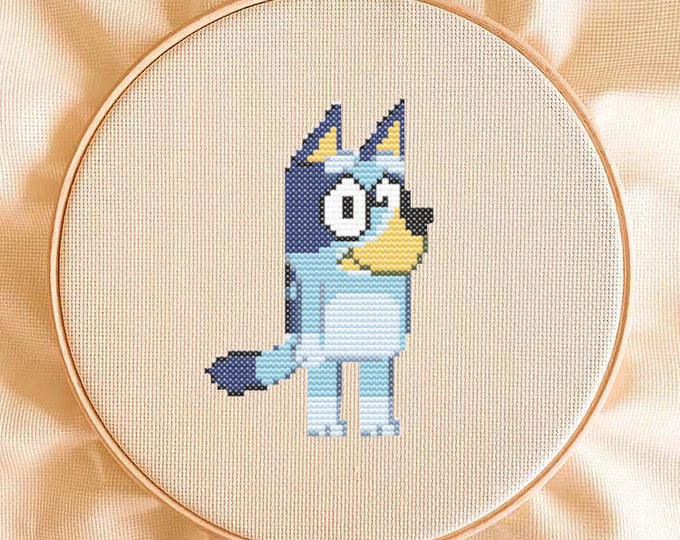 Bluey Easy Cross Stitch Pattern - Instant Download - Etsy Israel