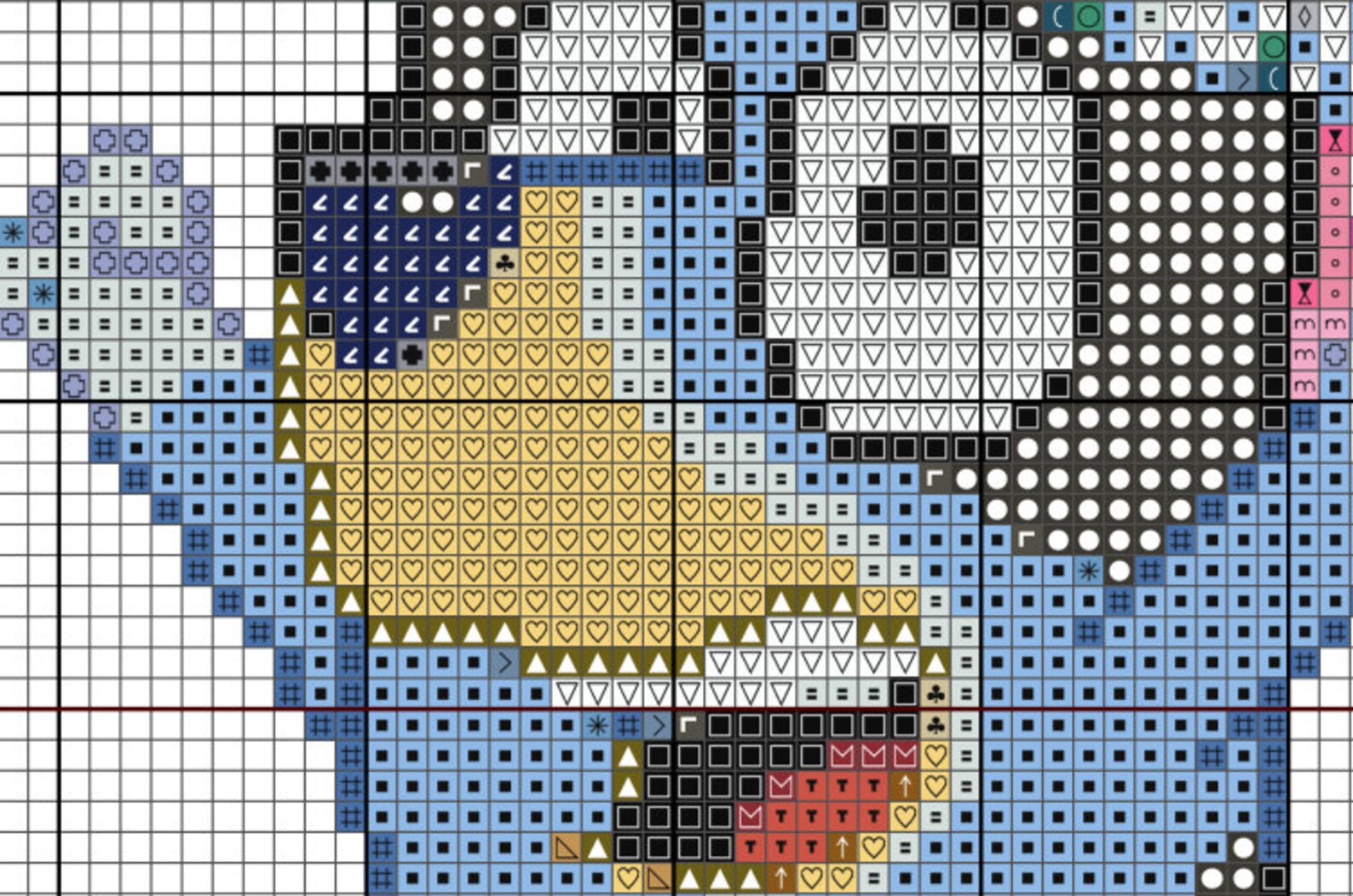 Flower Girls Easy Bluey Inspired Cross Stitch Pattern - Instant ...