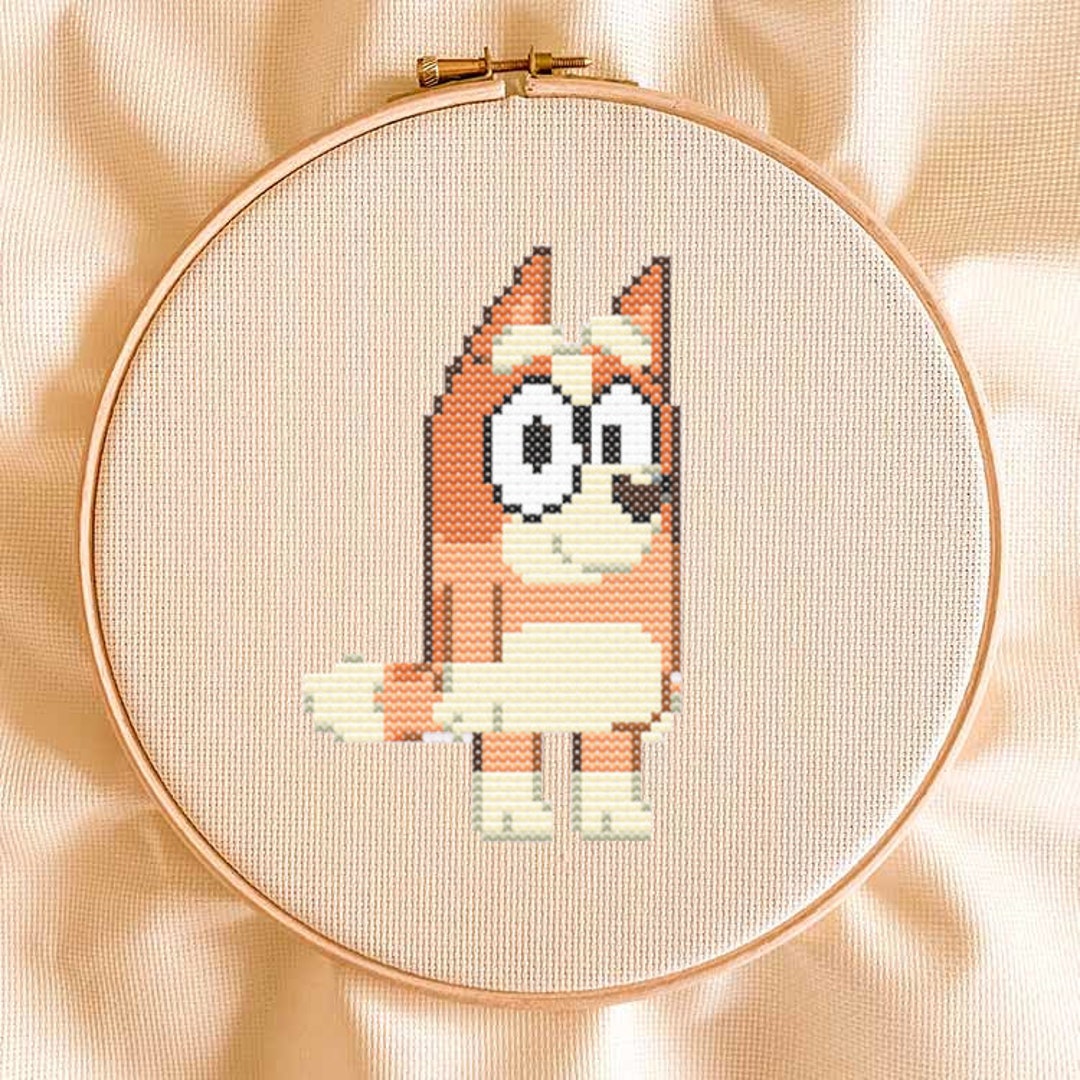 Bingo Small Easy Bluey Cross Stitch Pattern - Instant Download - Etsy