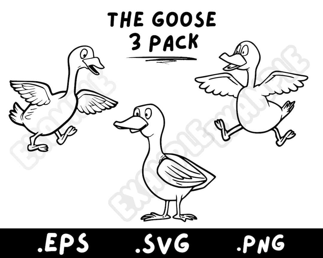Funny Goose Geese Svg Cut File and Clip Art Images - Etsy