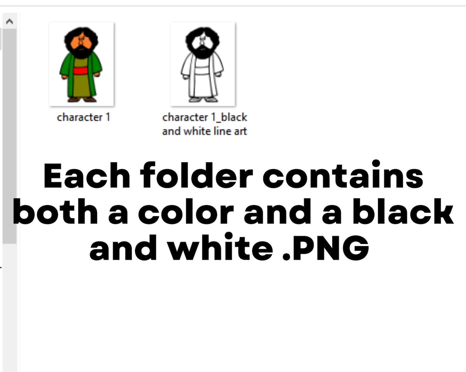 Bible Story Characters PNG Clip Art Pack for Sunday School and VBS ...