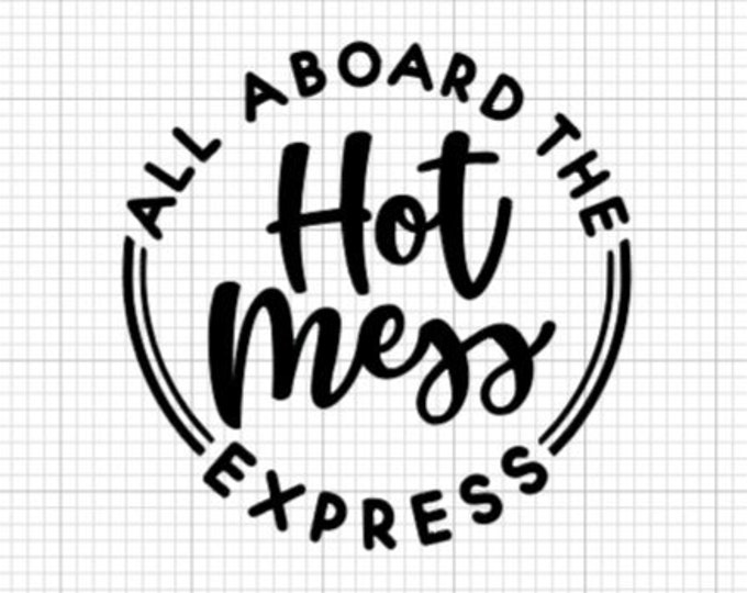 Beautiful Crazy SVG, Mom Hot Mess SVG, Mom Life Svg, Funny Car Decal ...