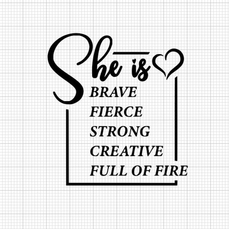 She is Fierce Decal - Etsy