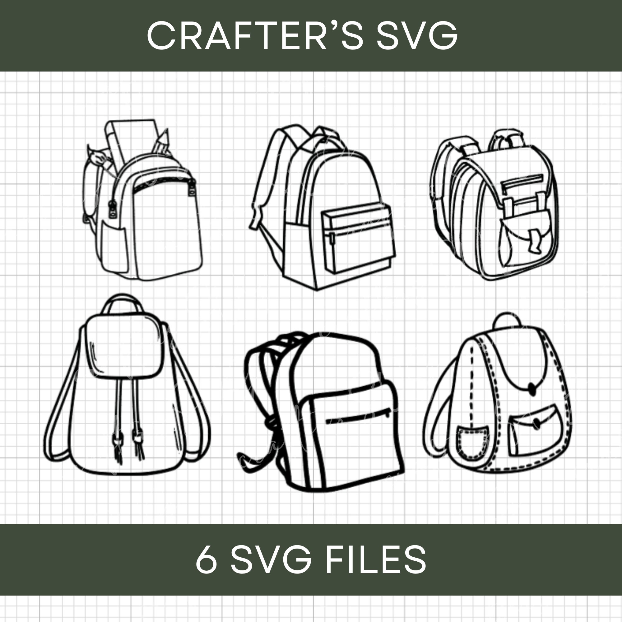 Backpack SVG, Backpack Bundle Svg, School Bag Svg, Teacher Svg, Kids ...