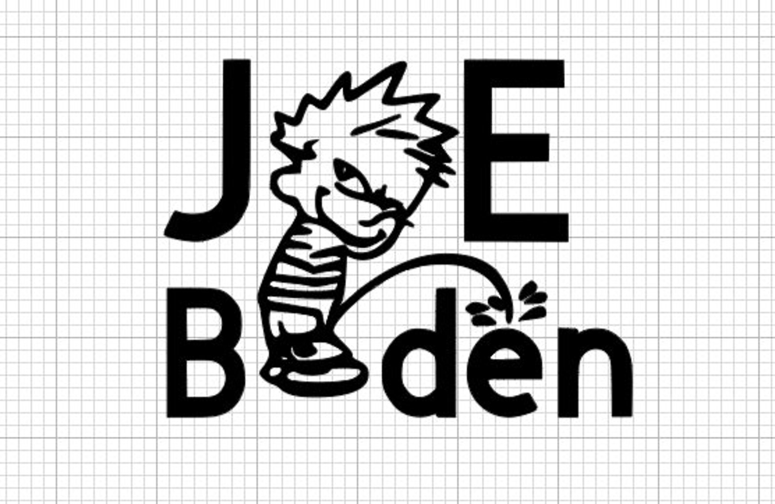 Funny Car Decal Svg, Car Window Cut File, Biden Pee Svg, Rude Svg ...