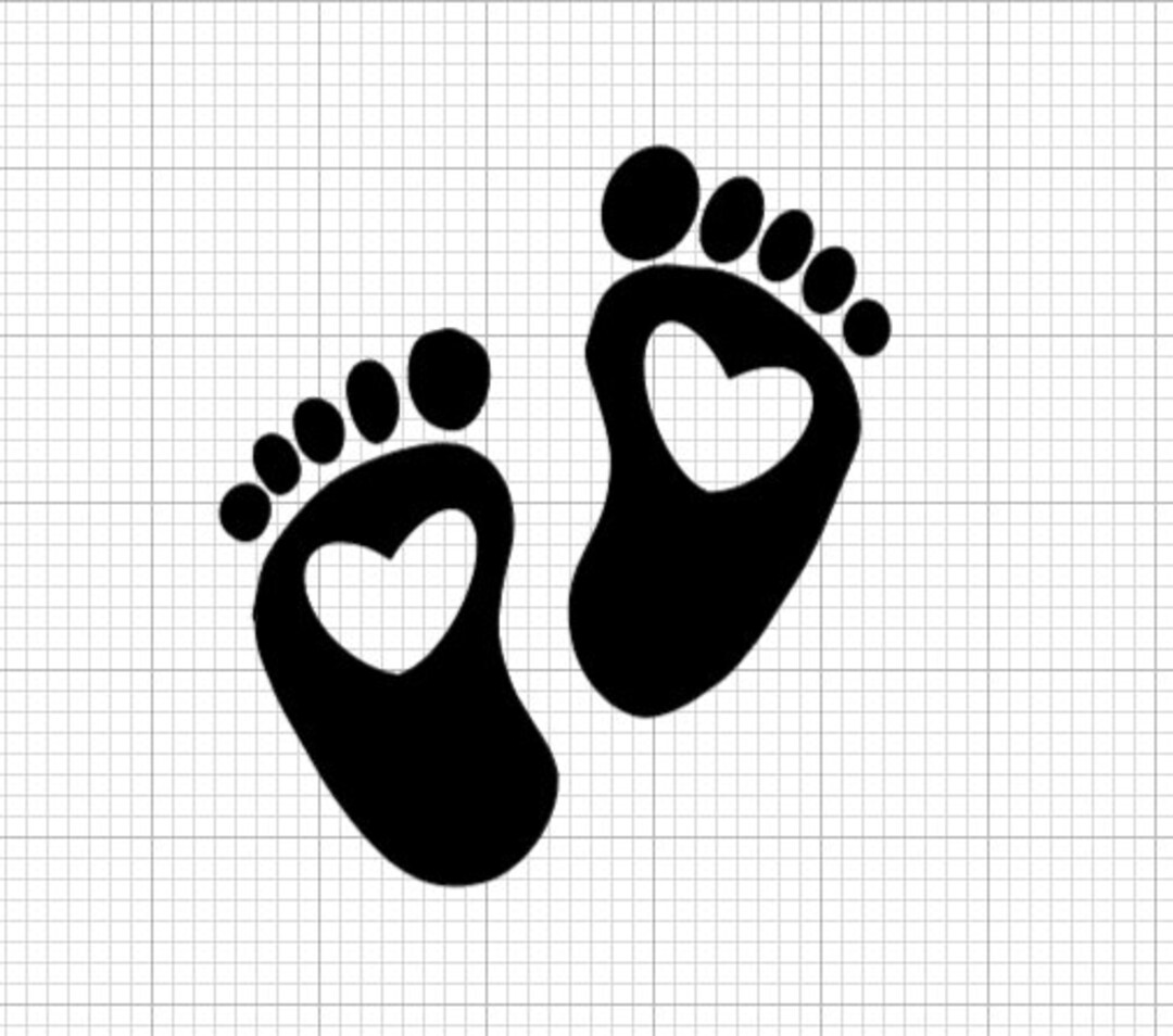 Baby Footprint Svg, Baby Feet SVG Instant Download SVG, New Born Feet ...