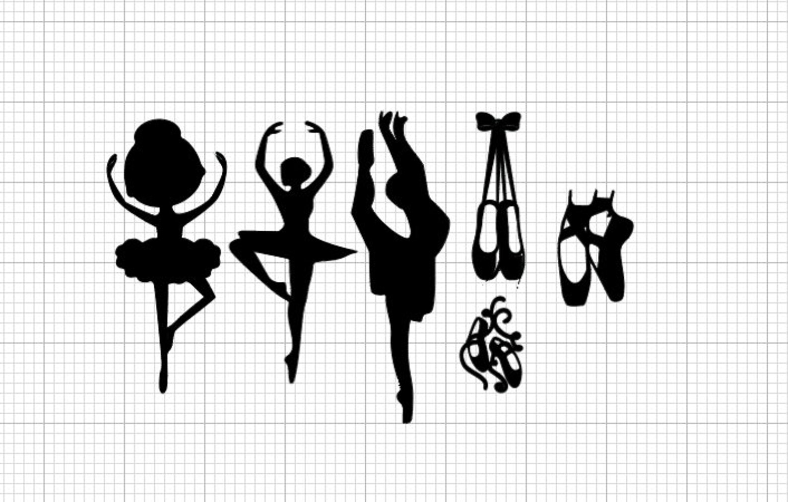 BALLET SVG Bundle , Ballerina Svg , Ballet Shoes Svg , Ballerina Shoe ...