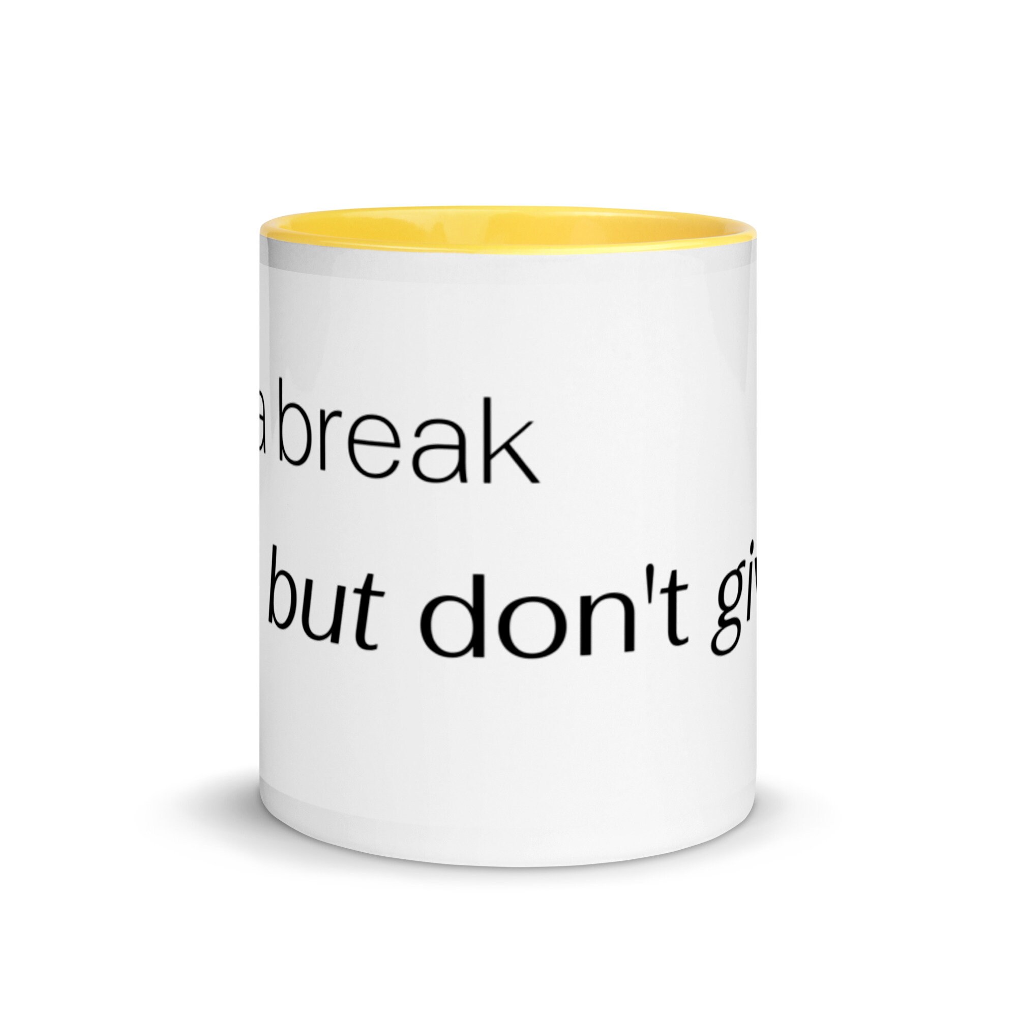 Take a Break Mug With Color Inside - Etsy