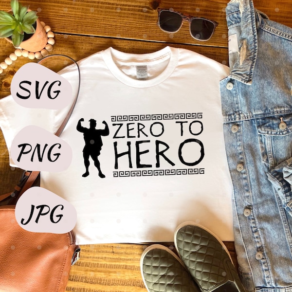 Zero to Hero Svg - Etsy