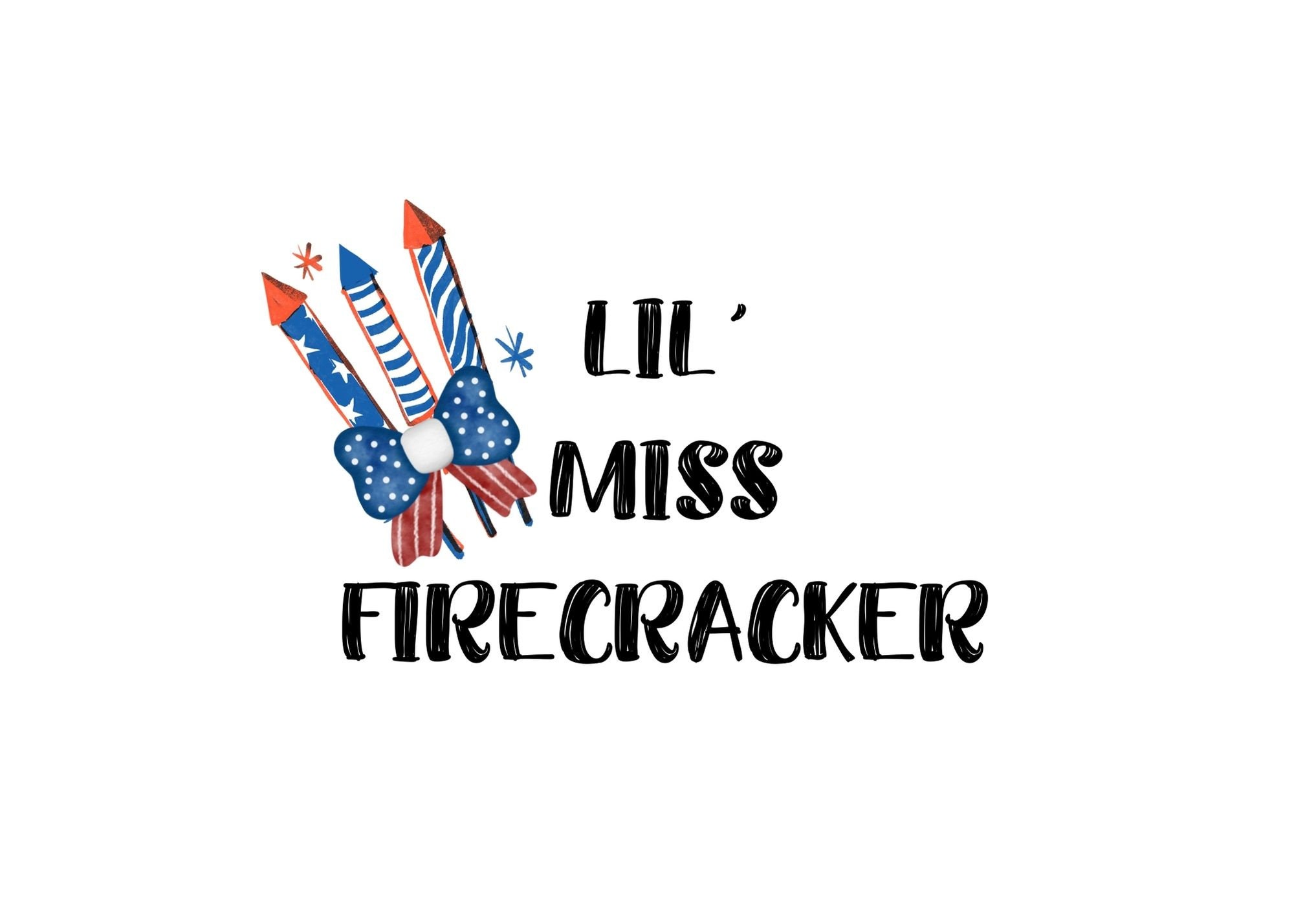 Lil Miss Fire Cracker T-shirt Printable - Etsy