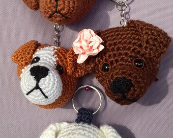 Crochet Amigurumi Dog Head Pattern - Etsy