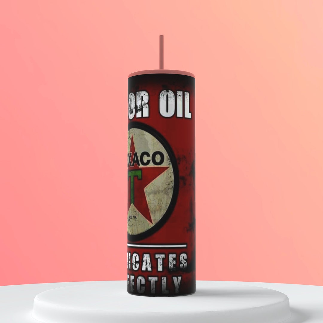 Red Texaco Mechanic’s Tumbler …. Stainless Steel Sublimated Tumbler W ...