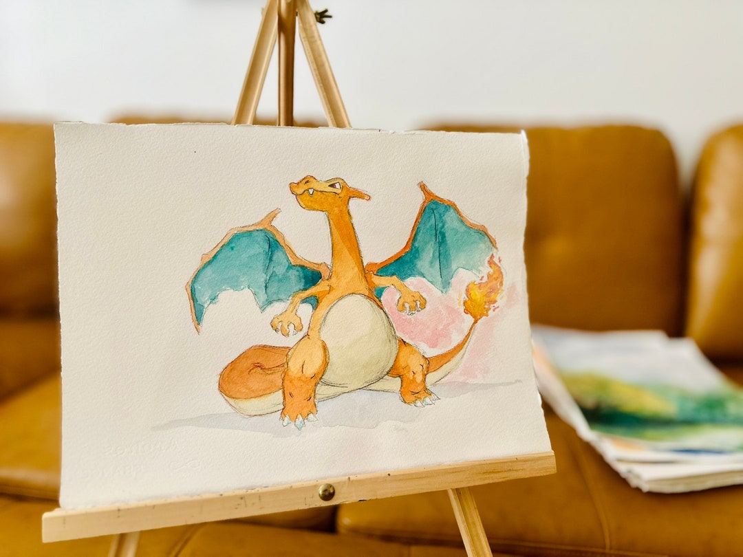 Pokémon Charizard Watercolor Painting Original - Etsy