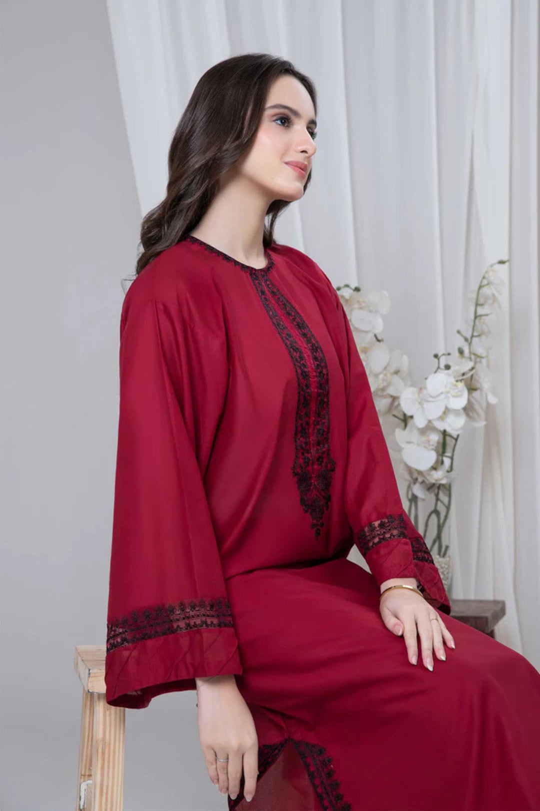 Original Maria B Lawn Embroidered Long Length Shirt - Etsy