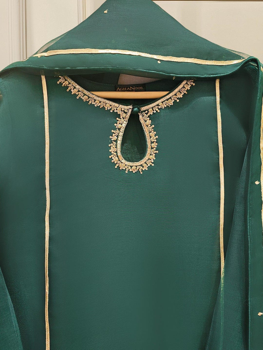 3 Piece Size Medium and Large Organza Suit Agha Noor - Etsy