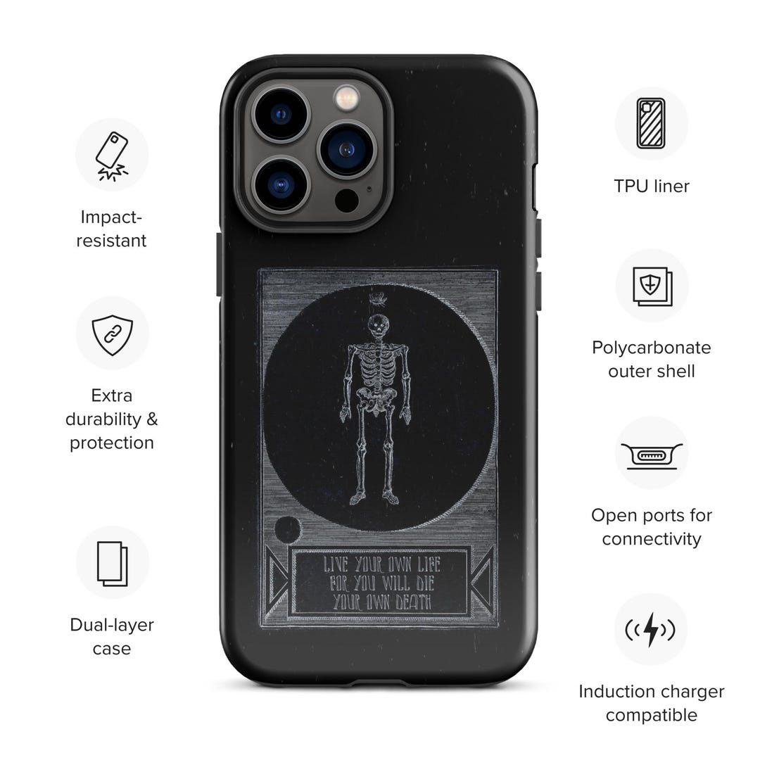 Skeleton Occult Halloween Witchy Phone Case Death Phone Case Skull Case ...