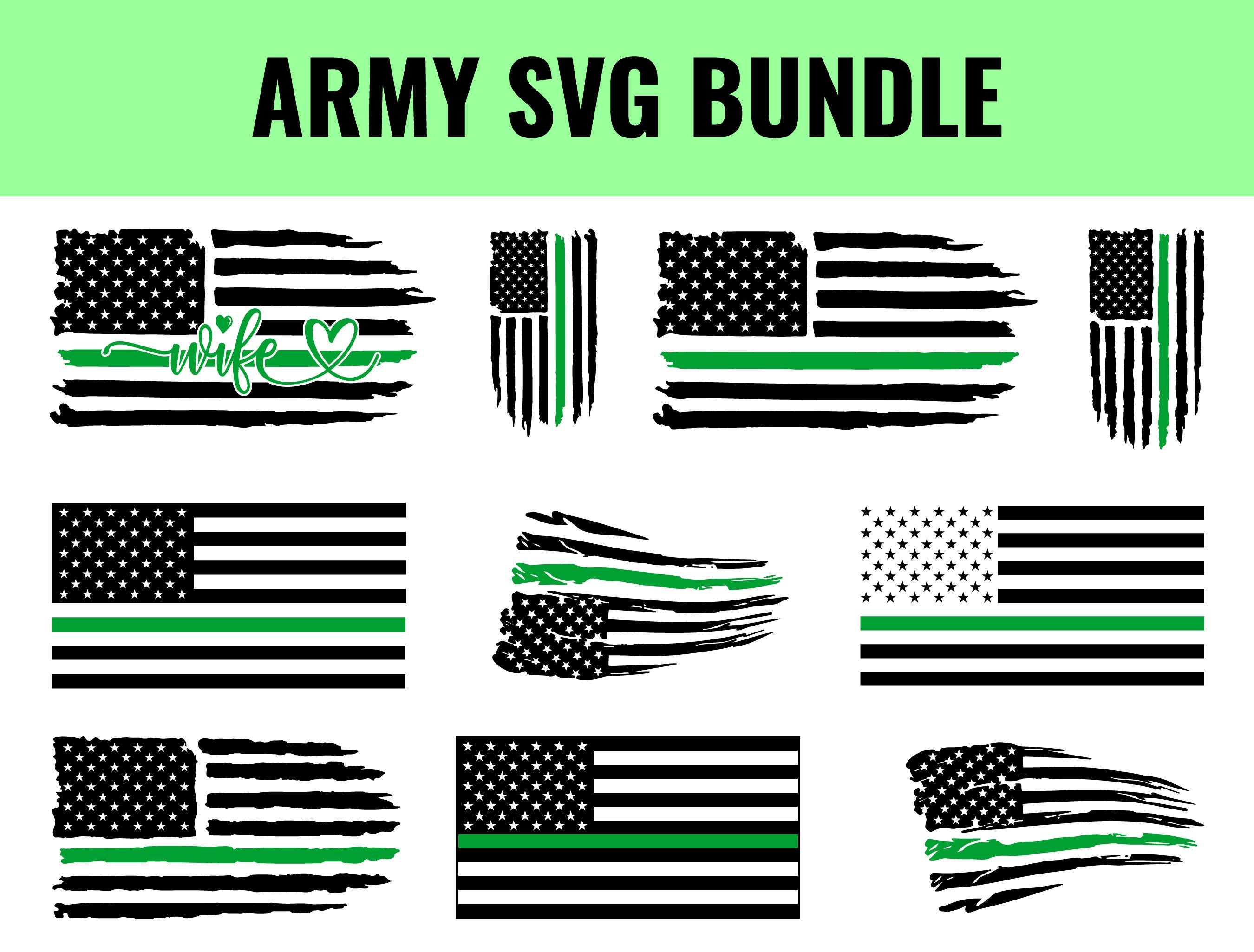 Thin Green Line United States Svg Bundle , Park Ranger Svg, Vector ...