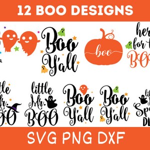 Boo Svg Bundle, Boo Svg, Boo Ghost SVG, Baby Halloween Svg, Boo Svg ...