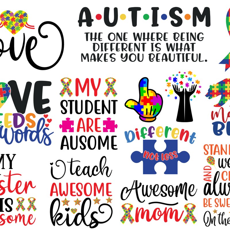 Autism Svg - Etsy