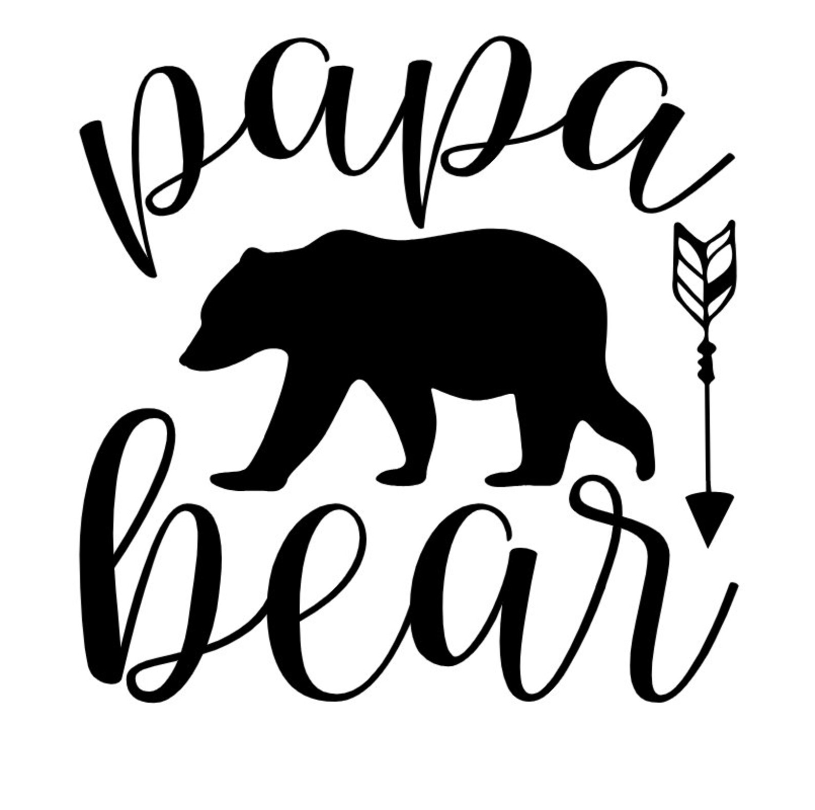 Bear SVG Bundle, Bear Silhouette SVG, Papa Bear Svg, Mama Bear Svg ...