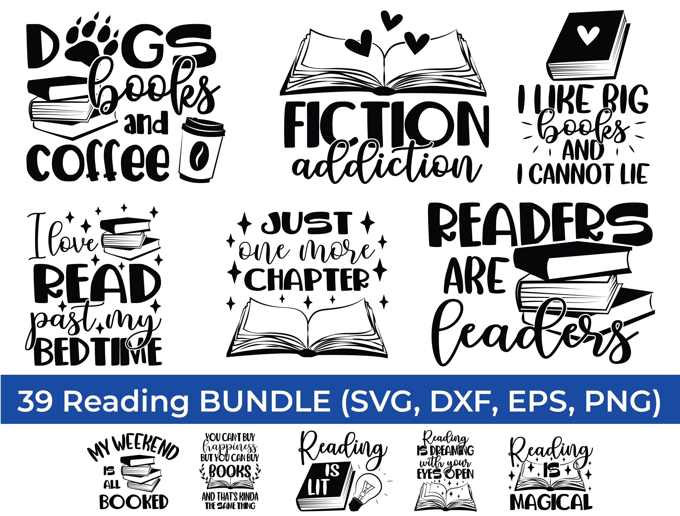 Reading SVG Bundle | Book Quotes SVG | Book SVG Bundle | Book Lover Svg ...