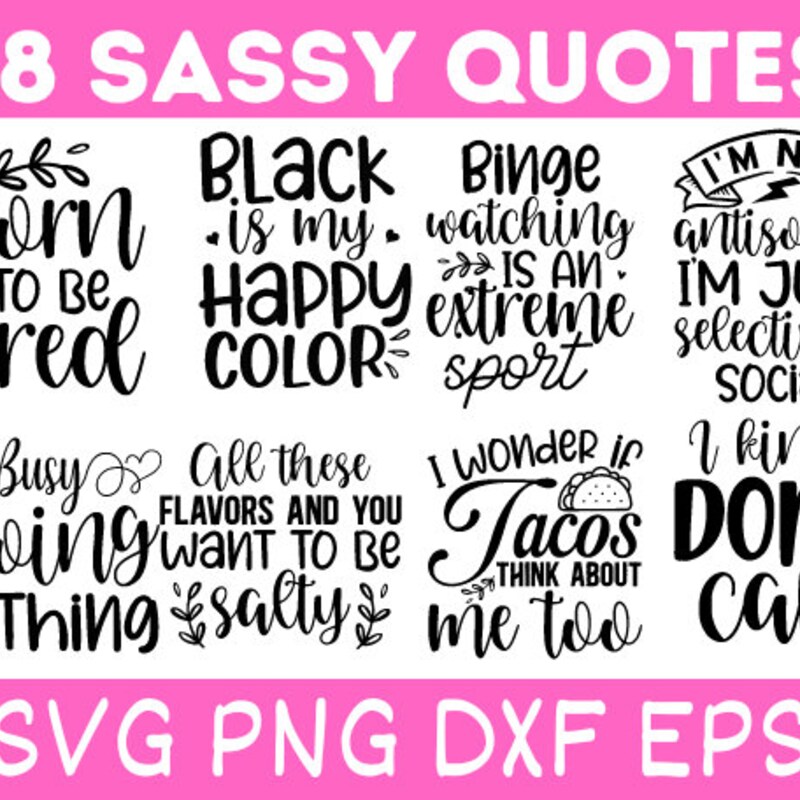 Sassy Sayings Svg - Etsy