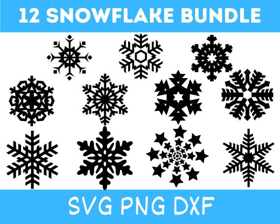Snowflake SVG, Snowflake Svg Bundle, Flake Winter SVG, Christmas SVG ...